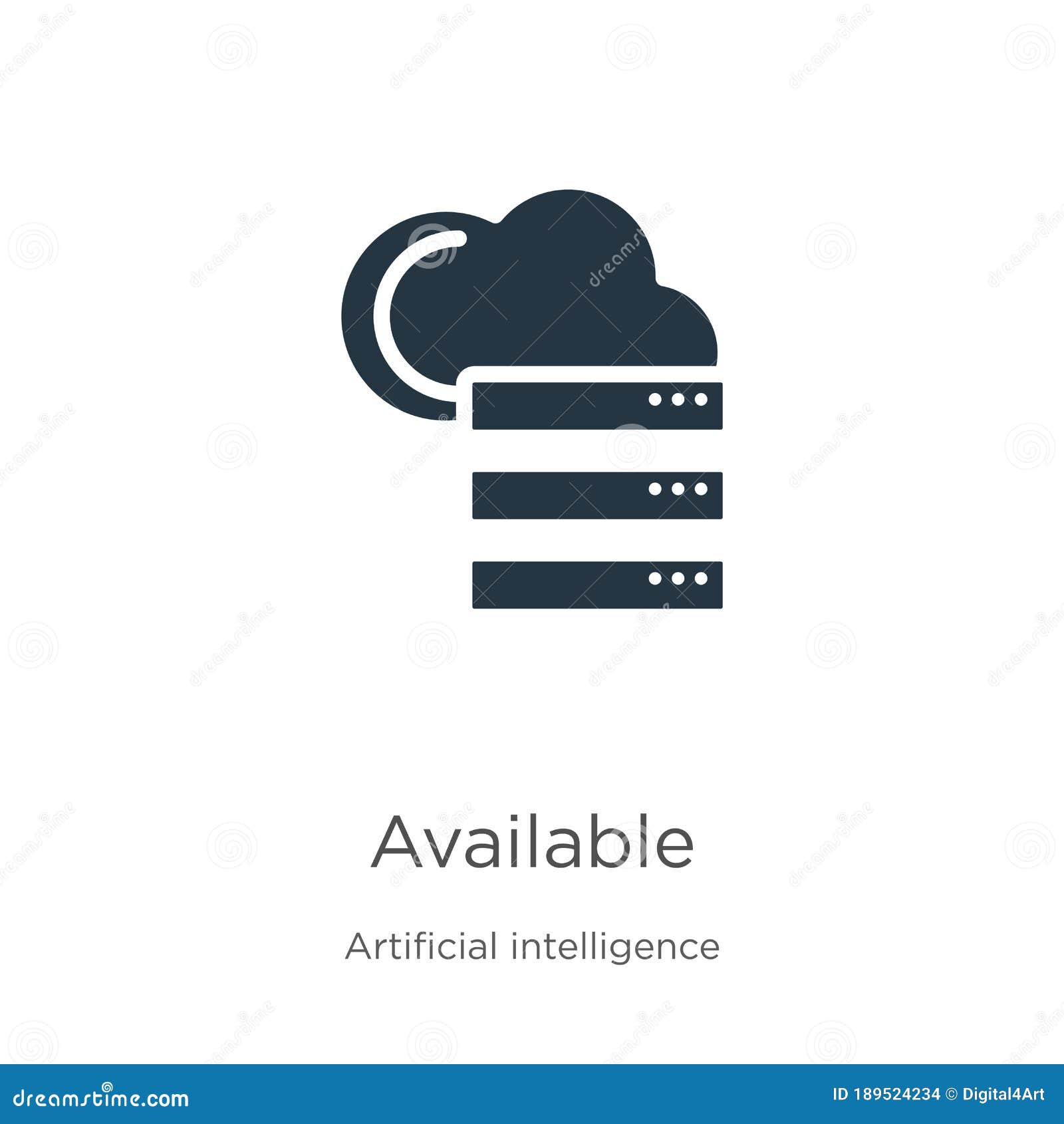 Available Icon Vector. Trendy Flat Available Icon from Big Data ...