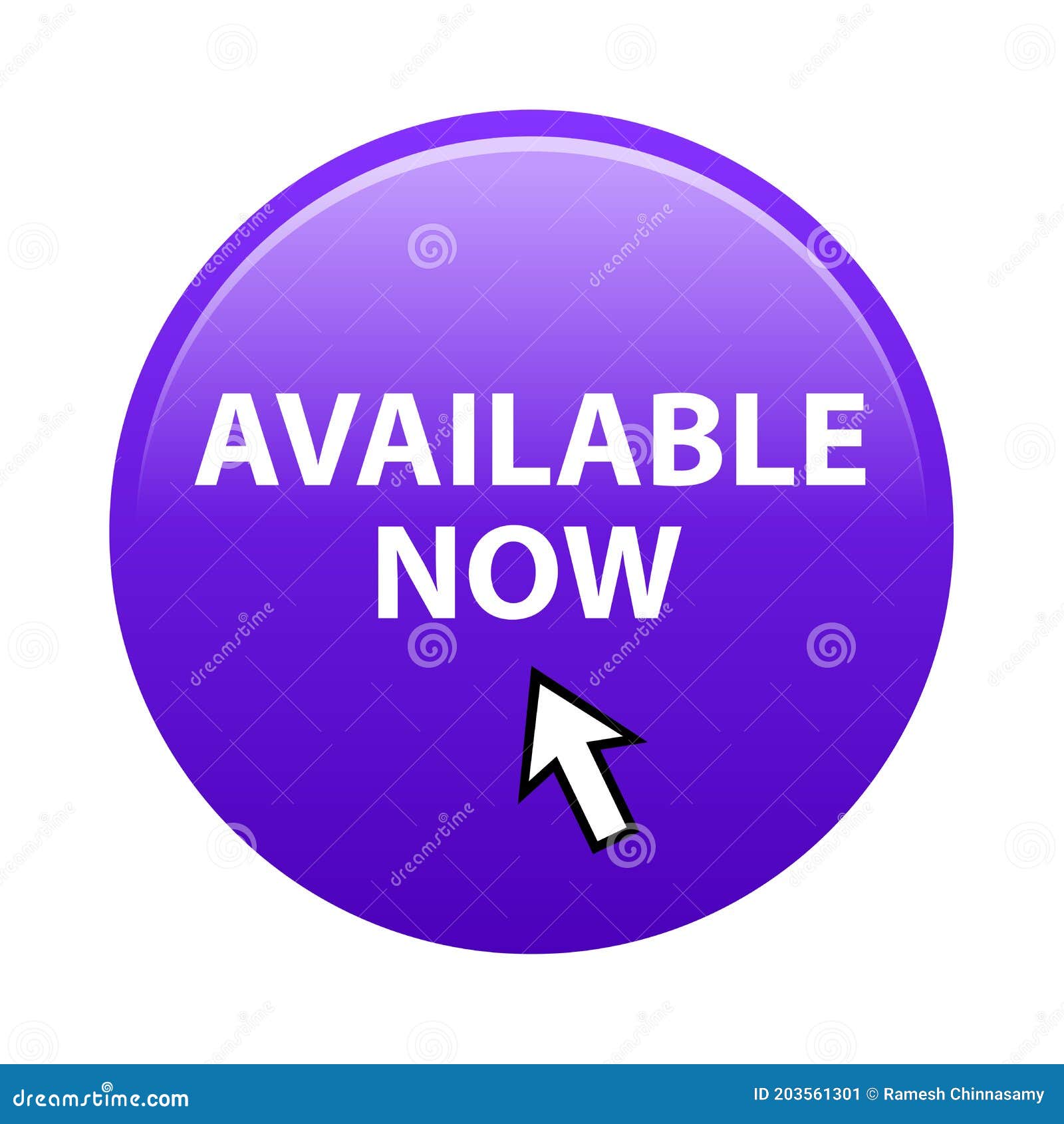 Available now button stock vector. Illustration of check - 203561301