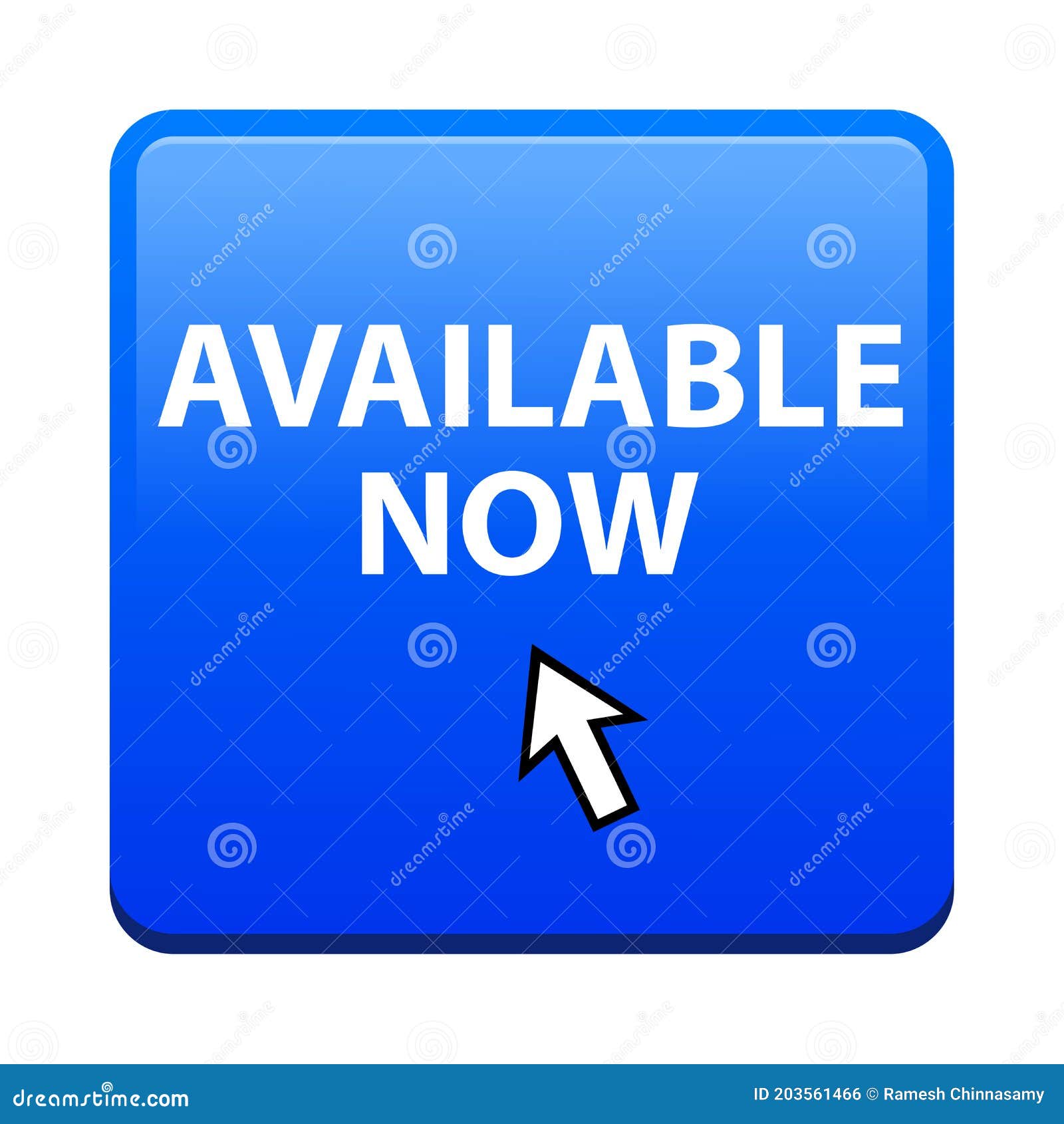 Available now button stock vector. Illustration of commercial - 203561466