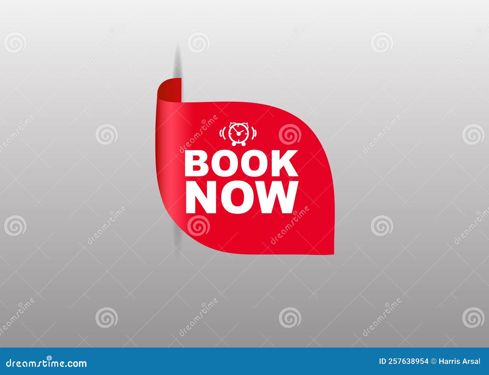 Red Flat Sale Web Banner for Book Now Stock Illustration - Illustration ...