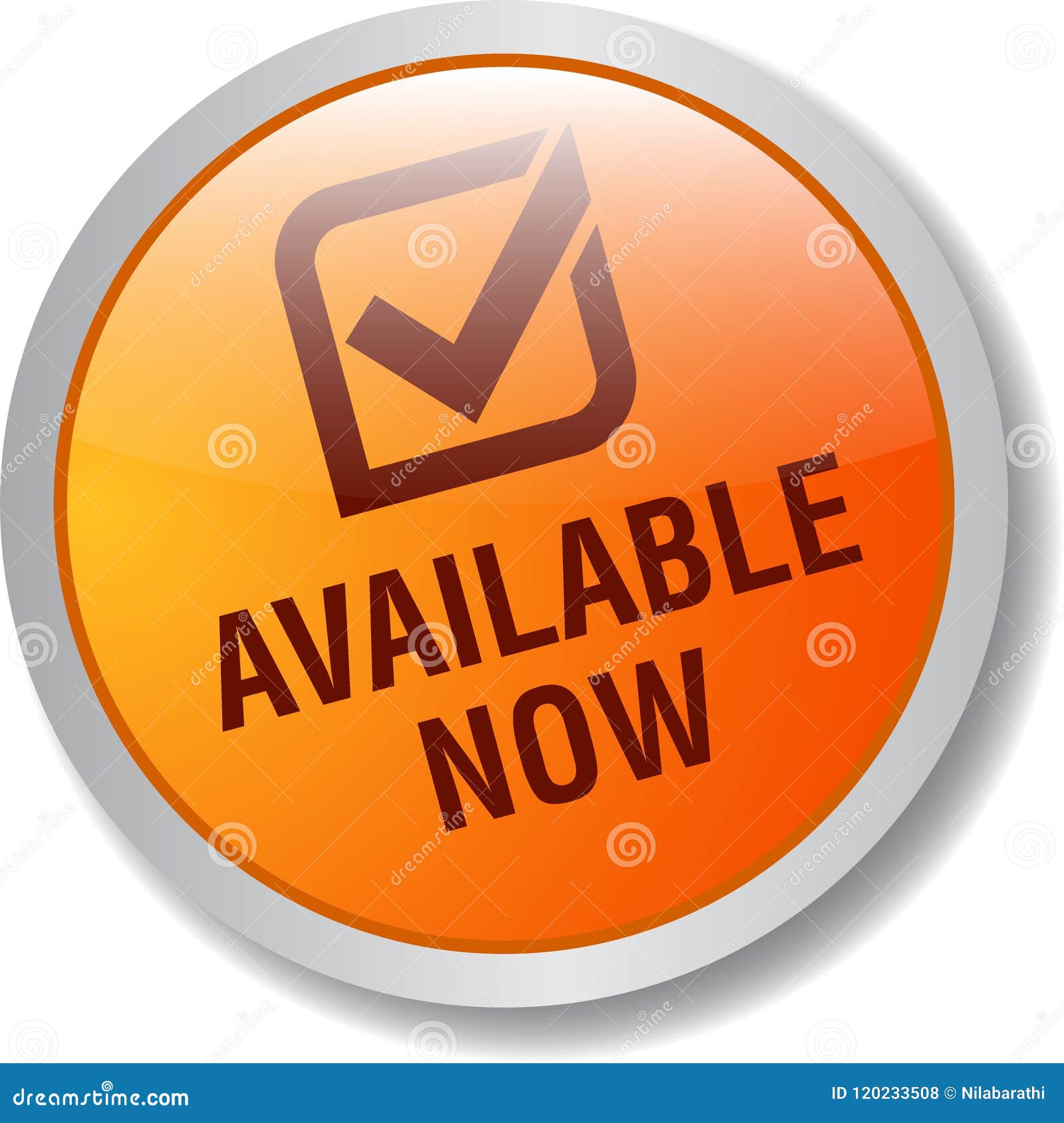 Available now web button stock illustration. Illustration of center ...