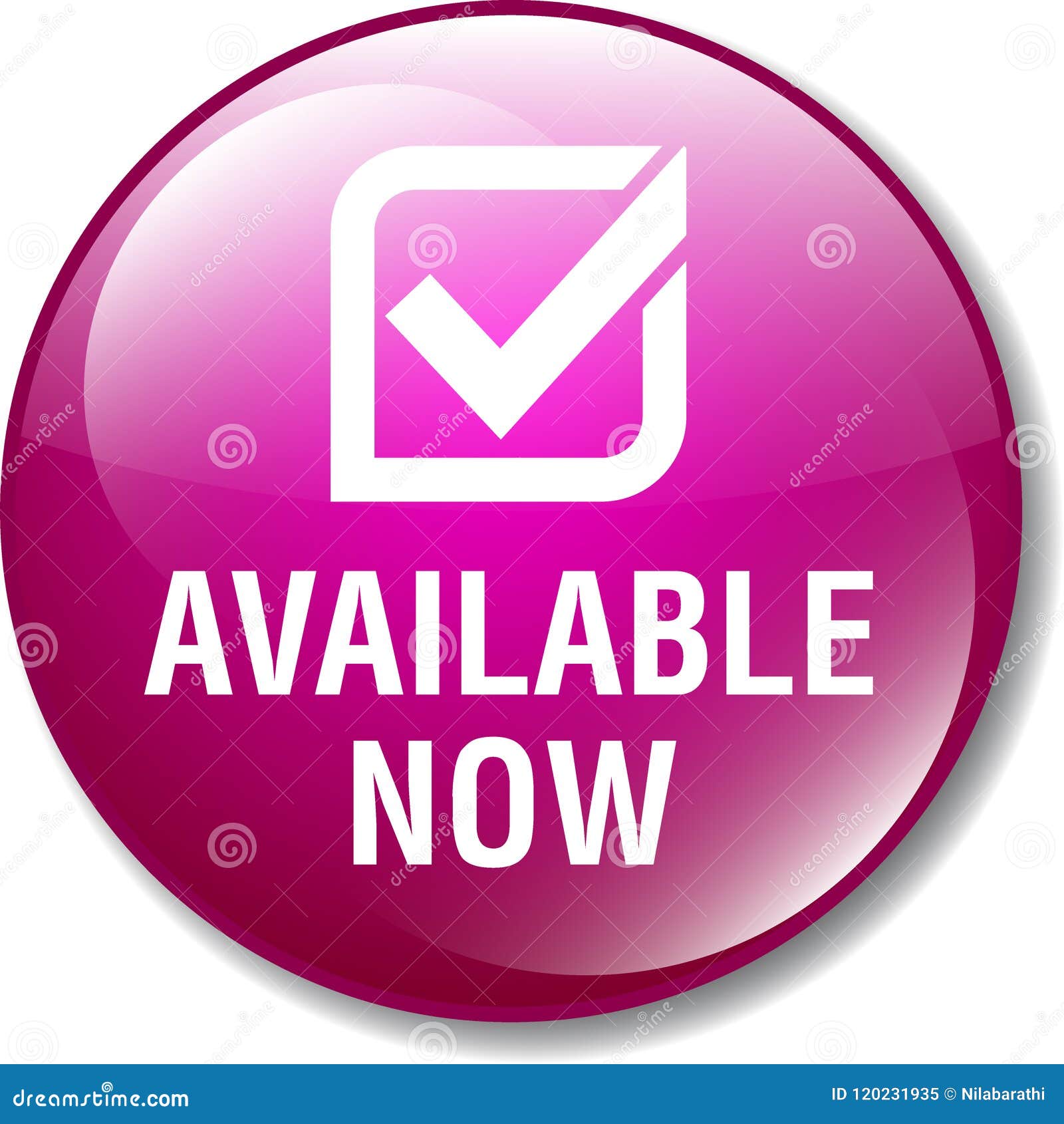 Available now web button stock illustration. Illustration of buyer ...