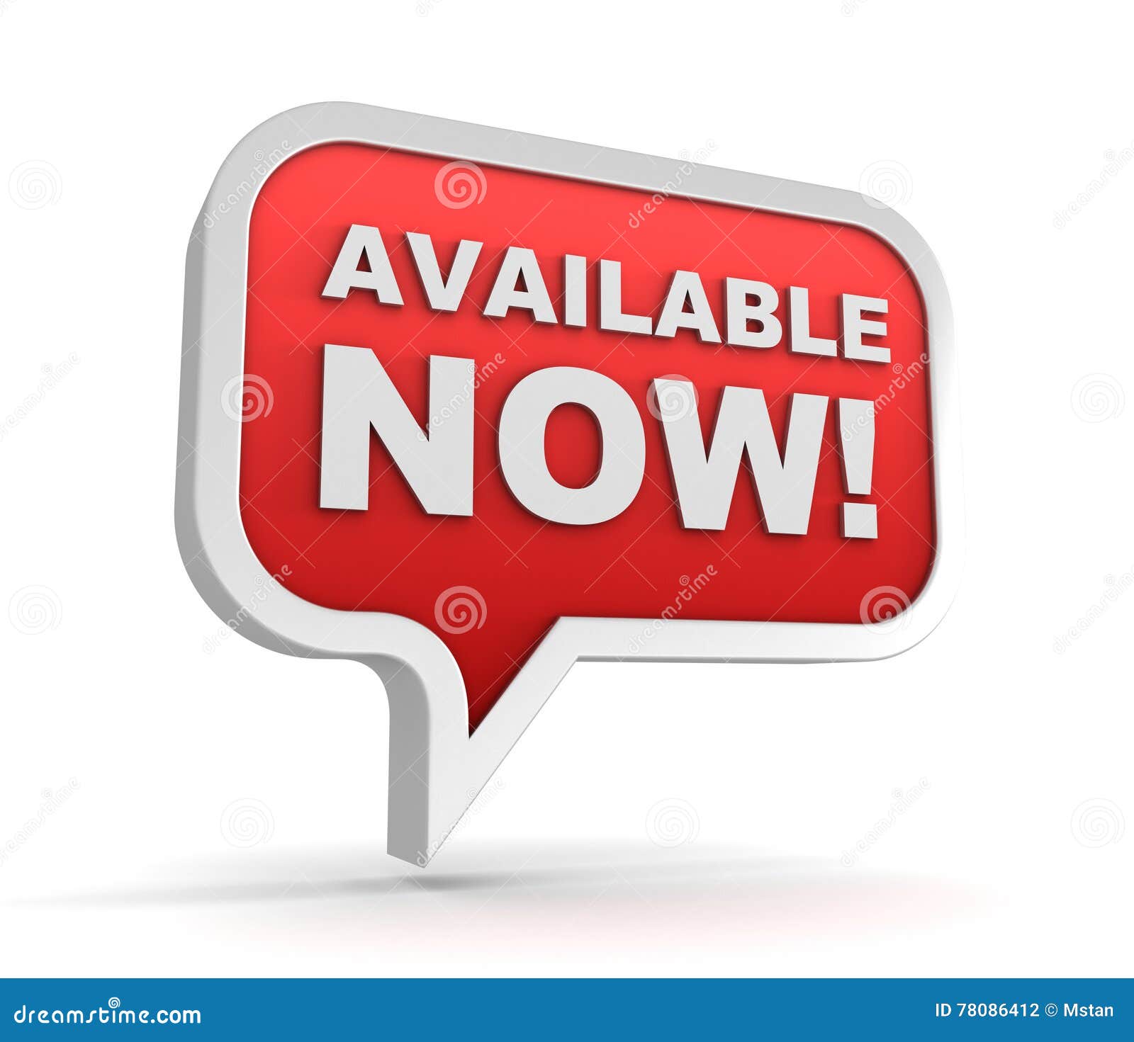 Available Now Concept 3d Illustration Stock Illustration - Illustration ...