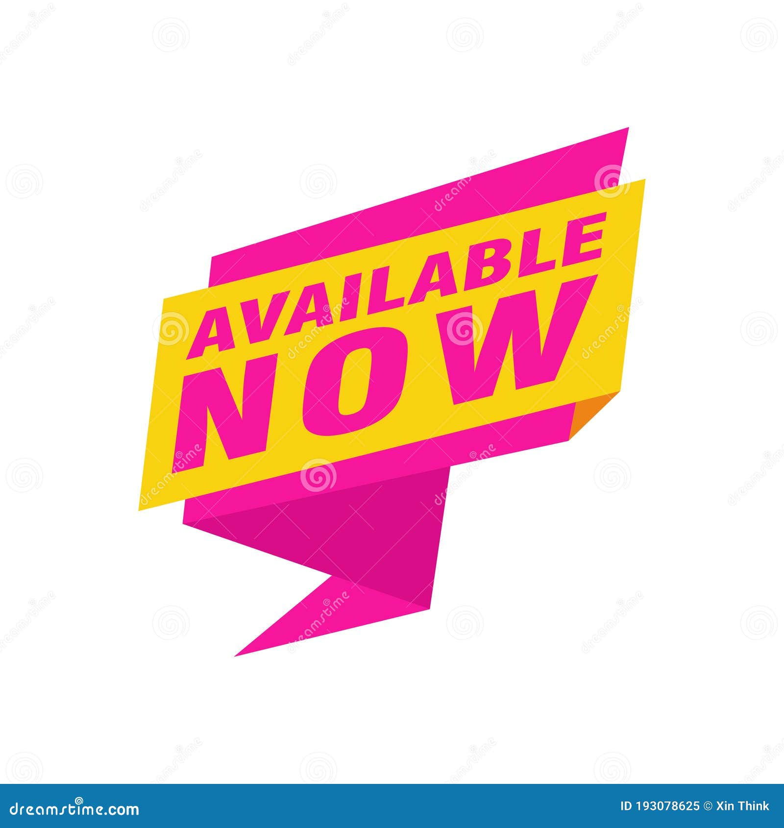 Available Now Label, Badge, Seal or Burst Flat Vector Icon for Apps and ...
