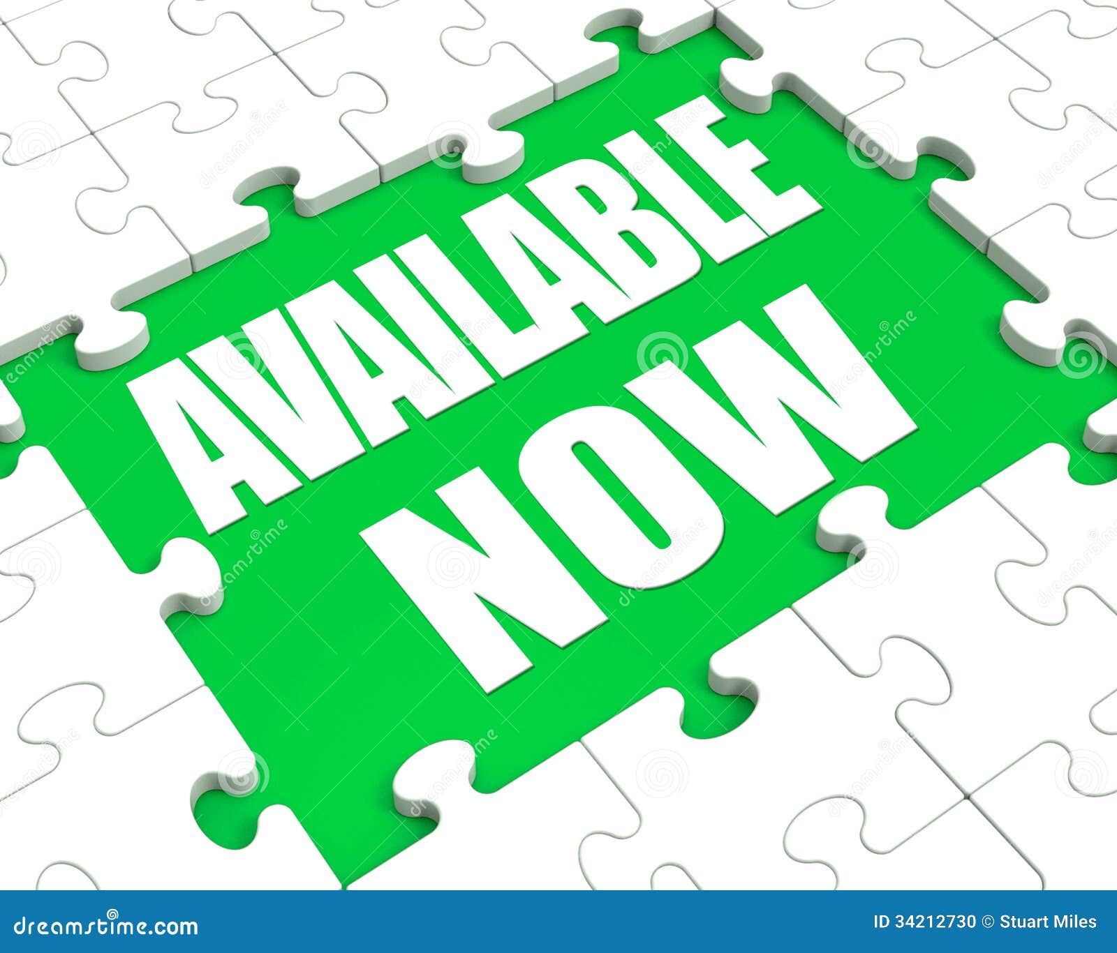 Available Now Puzzle Shows Product in Stock Stock Illustration ...