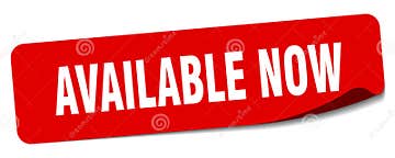 Available Now Sticker. Available Now Label Stock Vector - Illustration ...