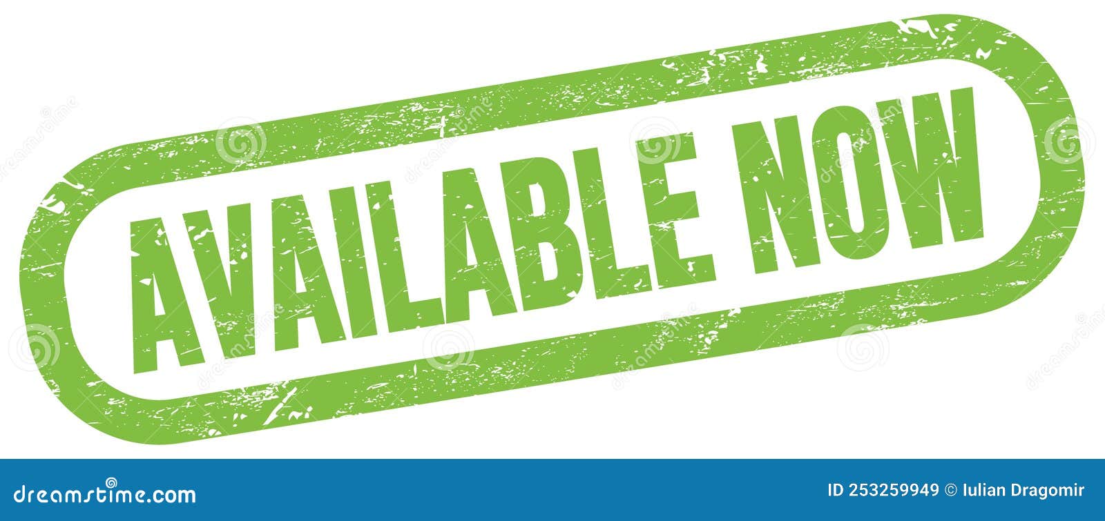AVAILABLE NOW, Text Written on Green Stamp Sign Stock Illustration ...