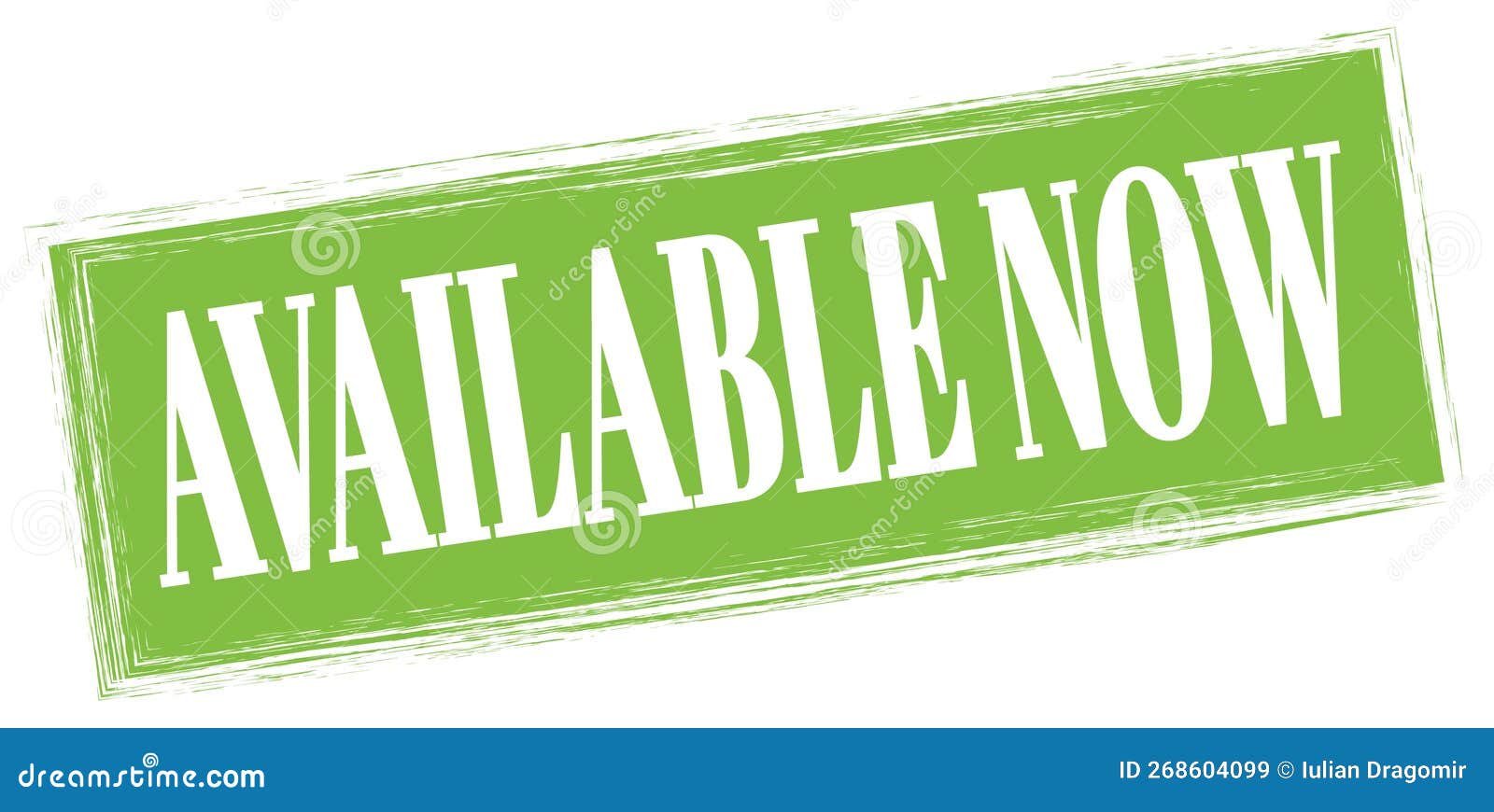 AVAILABLE NOW Text Written on Green Stamp Sign Stock Illustration ...