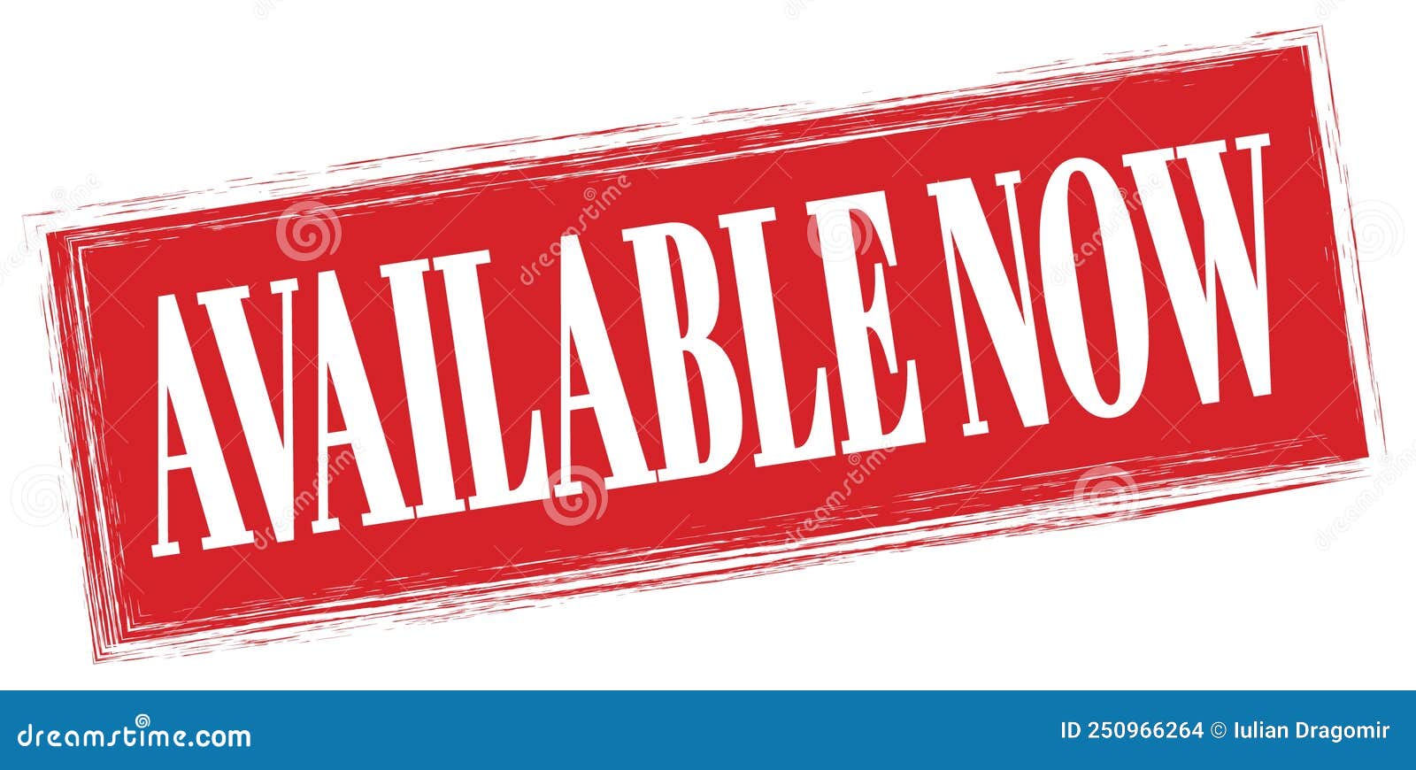 AVAILABLE NOW Text Written on Red Stamp Sign Stock Illustration ...
