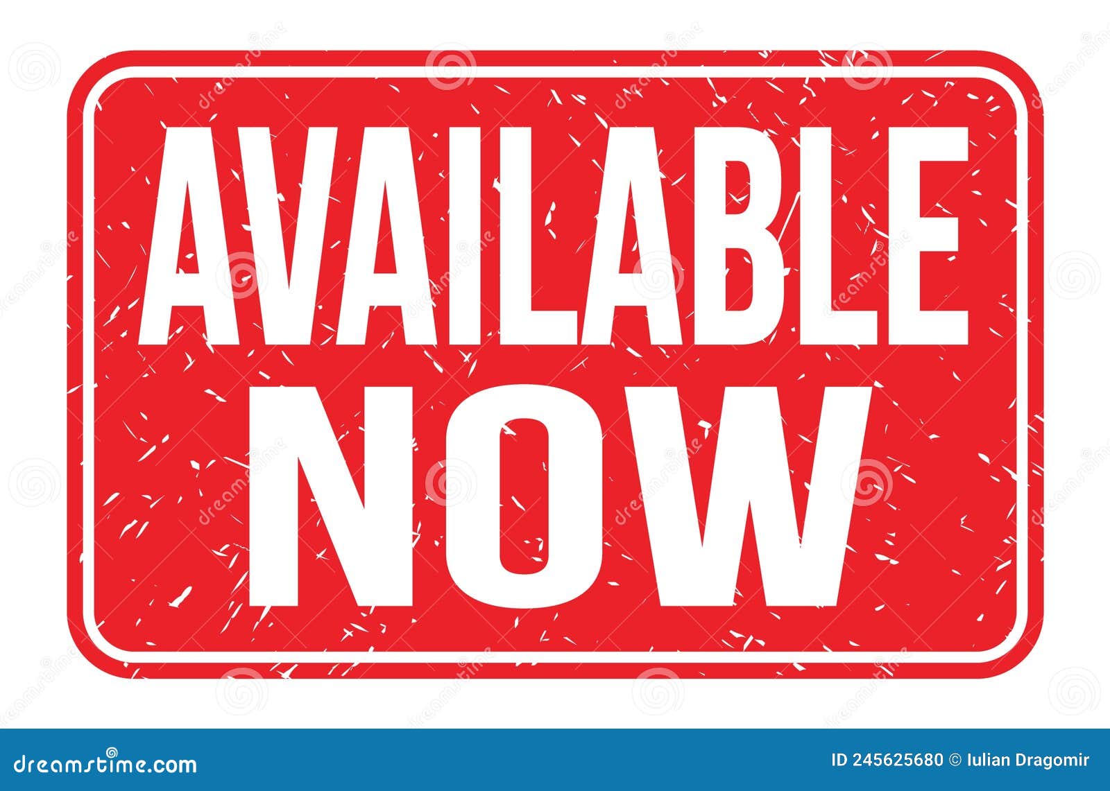 Available Now Red Words Buffered Cartoon Vector | CartoonDealer.com ...