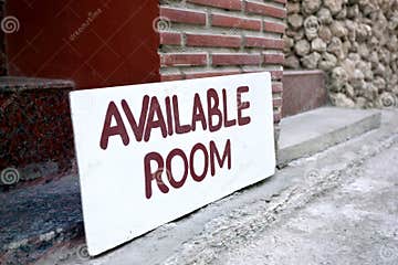 Available Room Sign on Board Stock Photo - Image of board, information ...