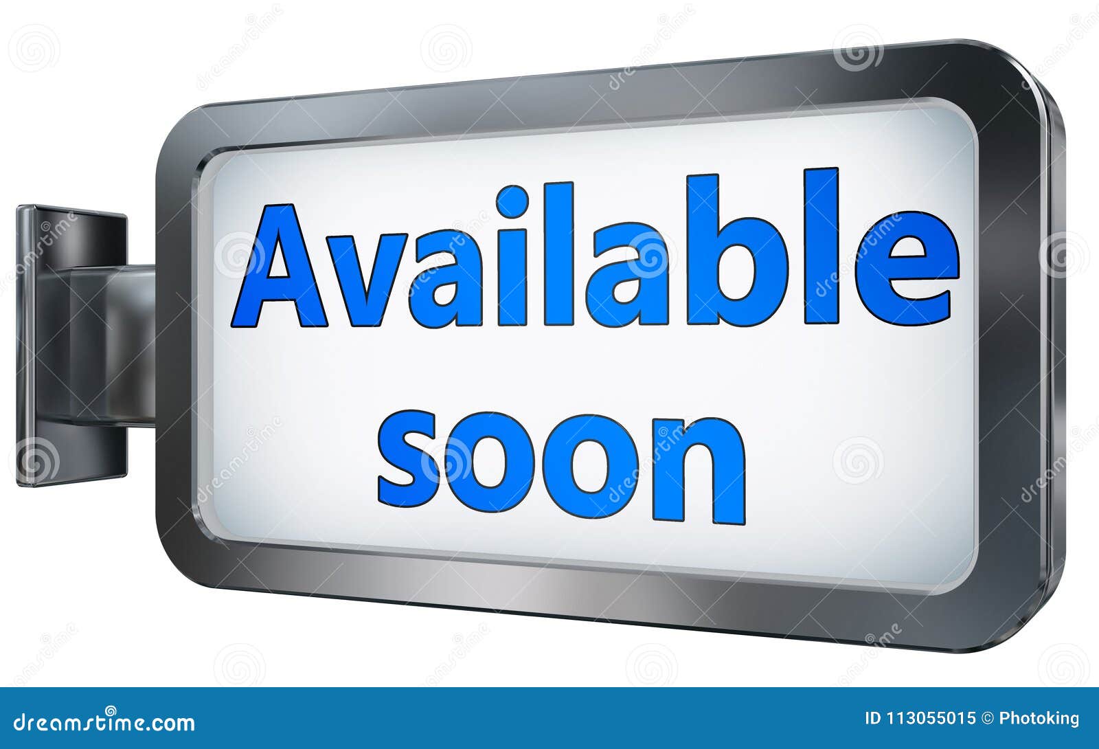 Available Soon on Billboard Stock Illustration - Illustration of ...