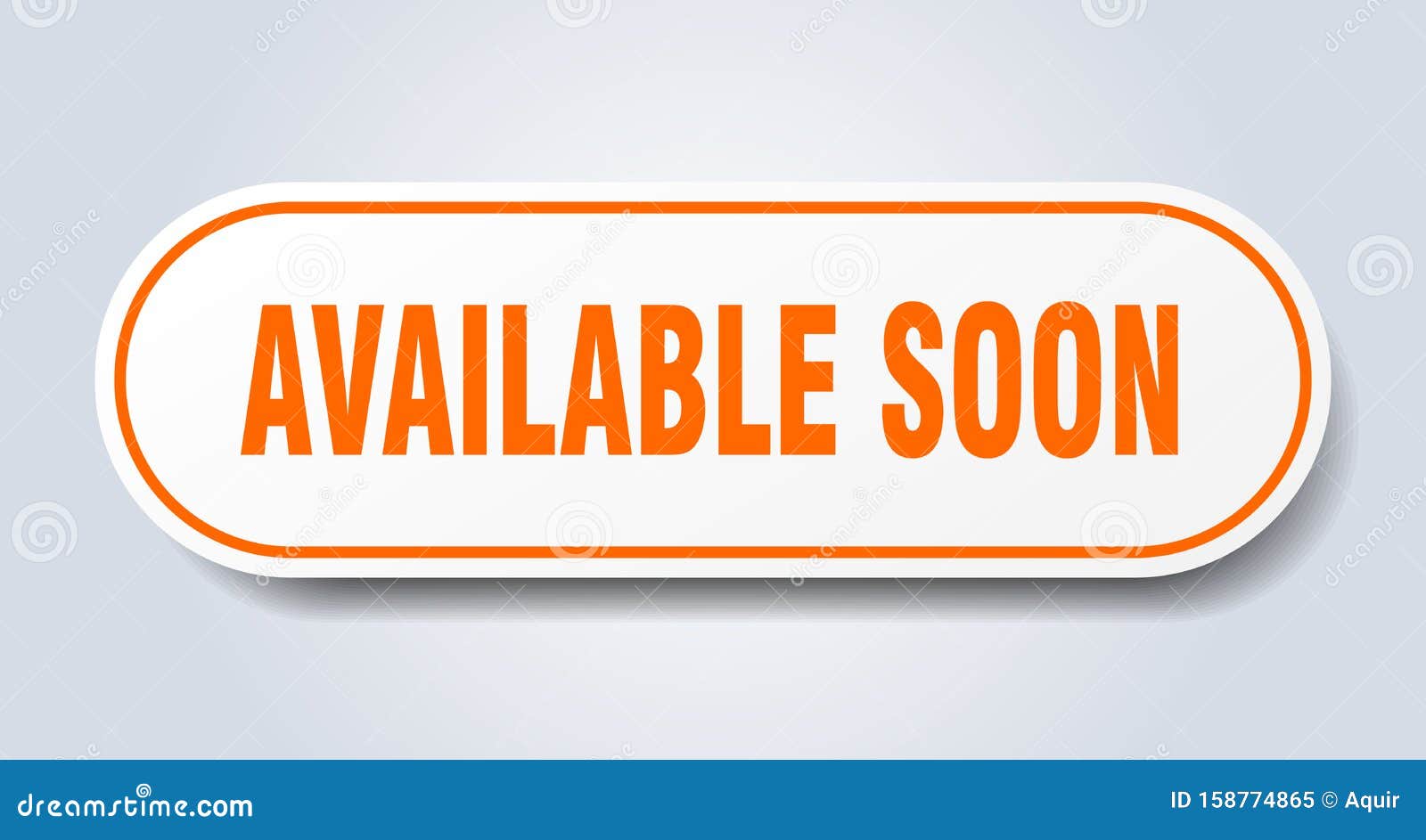 Available soon sticker. stock vector. Illustration of available - 158774865