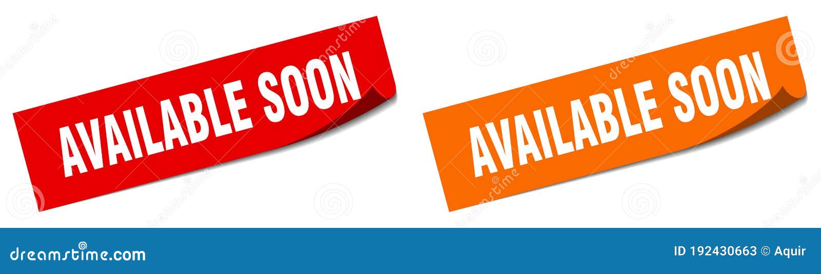 Available Soon Sticker. Available Soon Sign Set Stock Vector ...