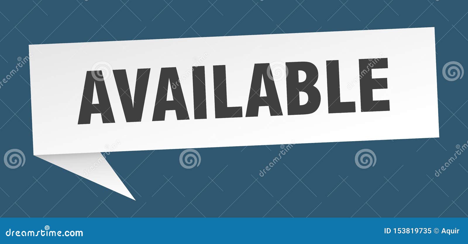 Available speech bubble. stock vector. Illustration of paper - 153819735