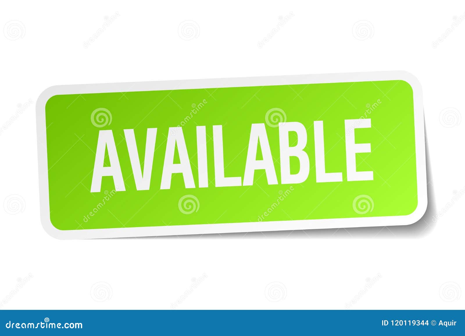 Available sticker stock vector. Illustration of vector - 120119344
