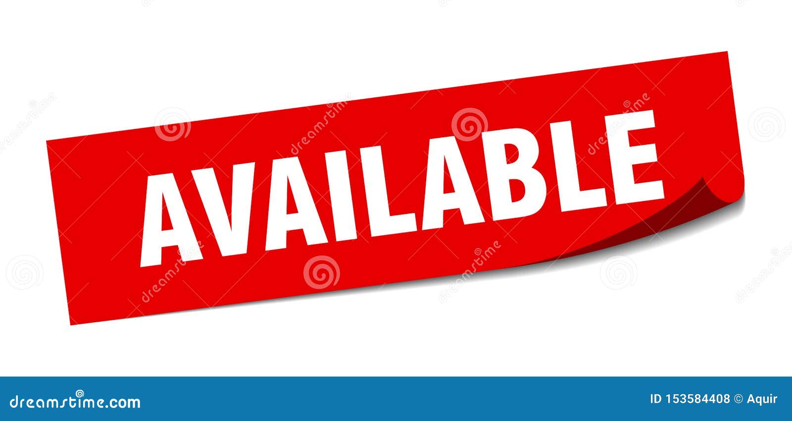 Available sticker. stock vector. Illustration of square - 153584408