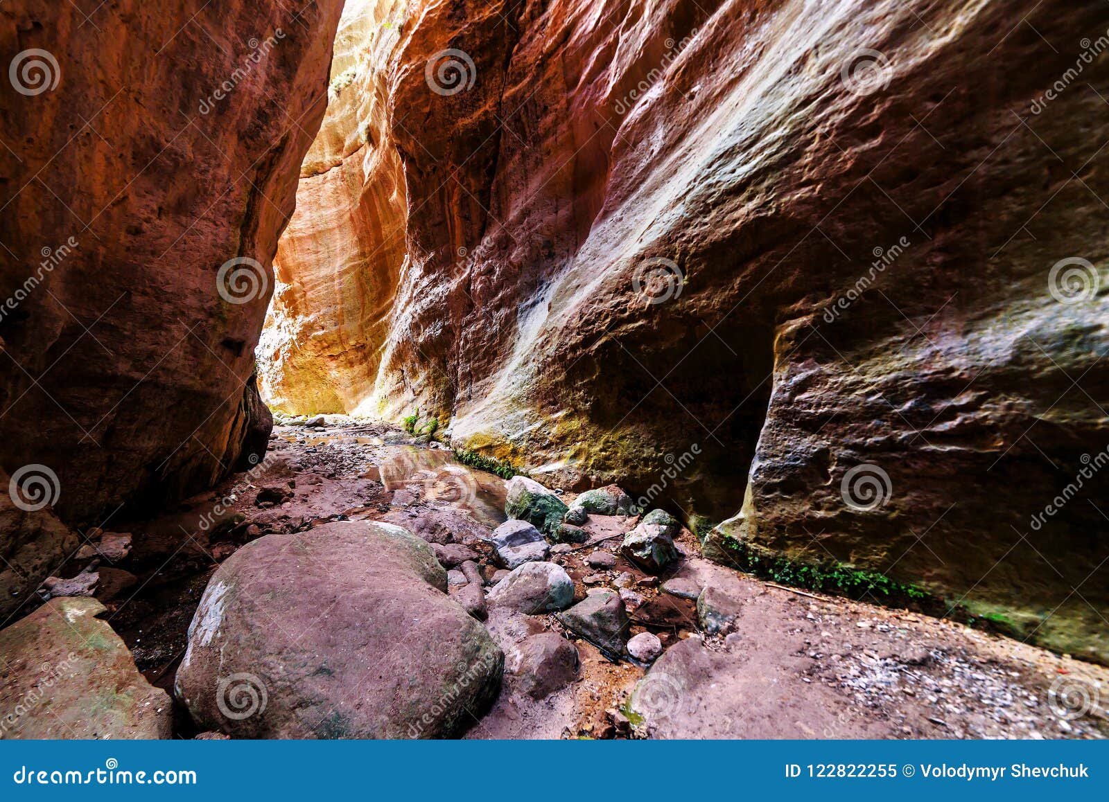 Avakas canyon on cyprus stock image. Image of nature - 122822255
