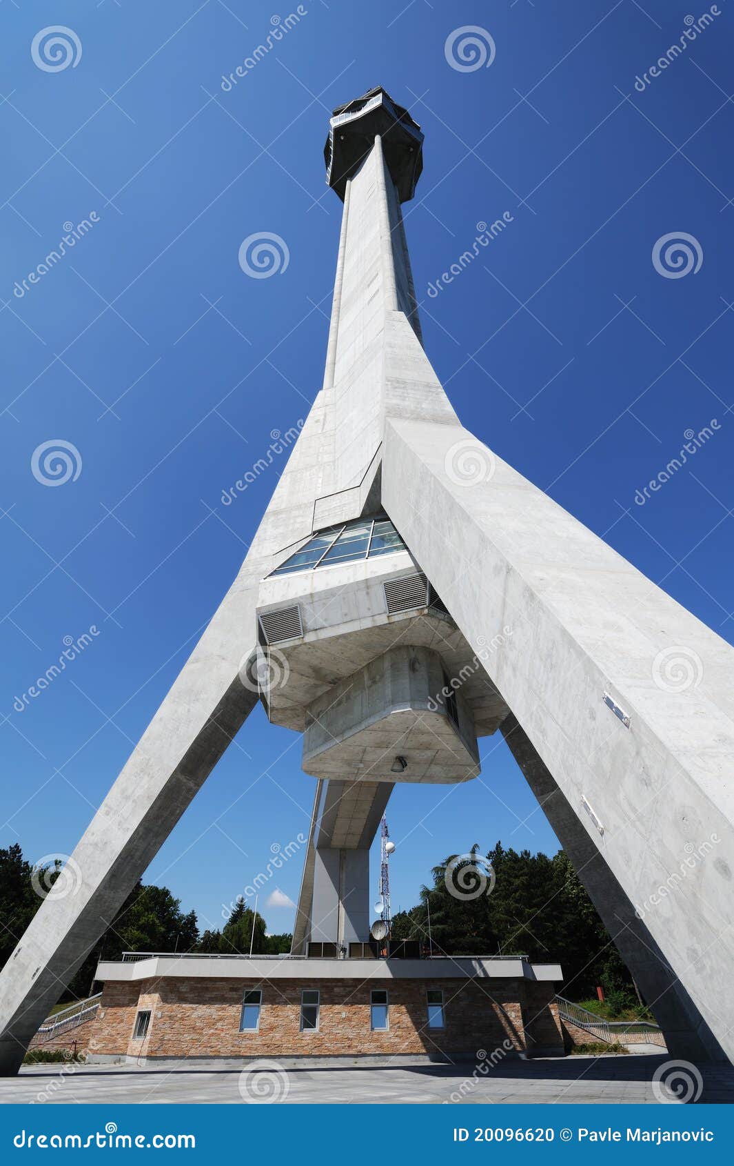 Avala tower stock photo. Image of structure, building - 20096620