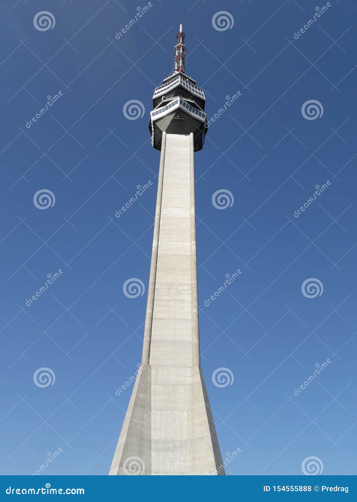 Avala Tower - Tallest Building in Serbia Stock Photo - Image of ...