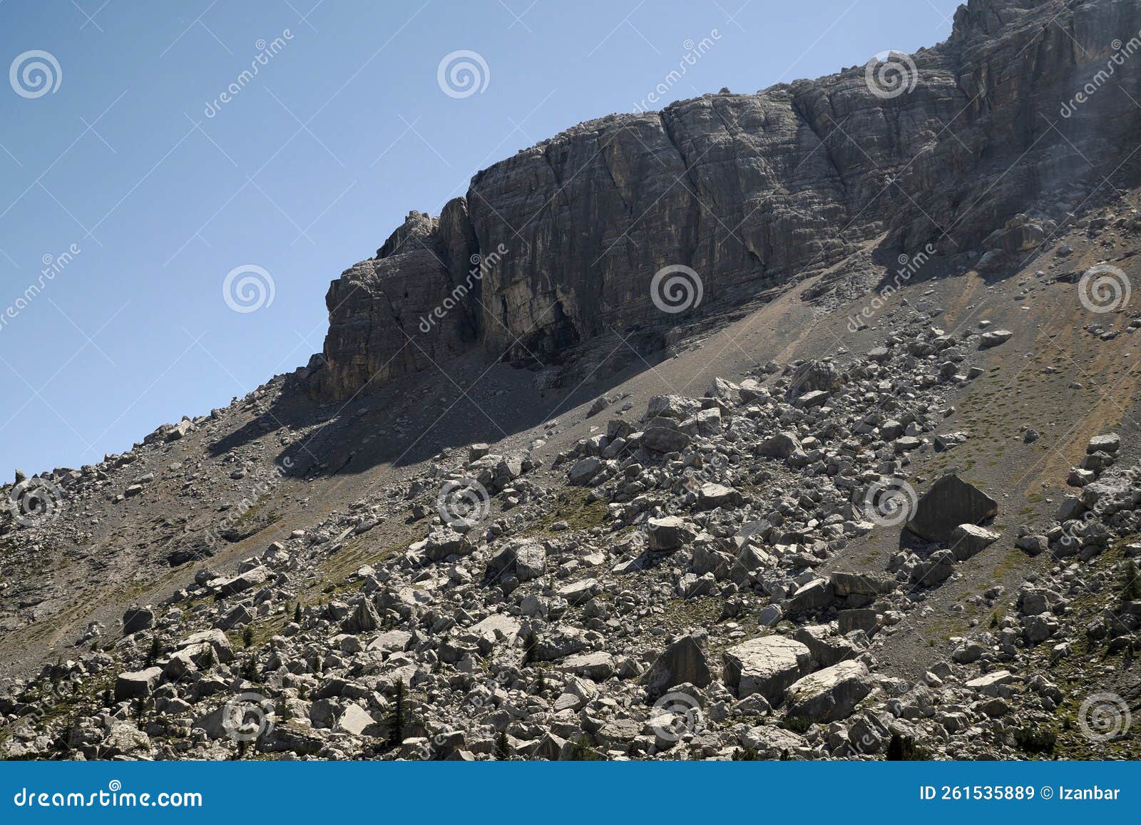 Avalancha De Roca De Piedra En Dolomitas Imagen de archivo - Imagen de ...