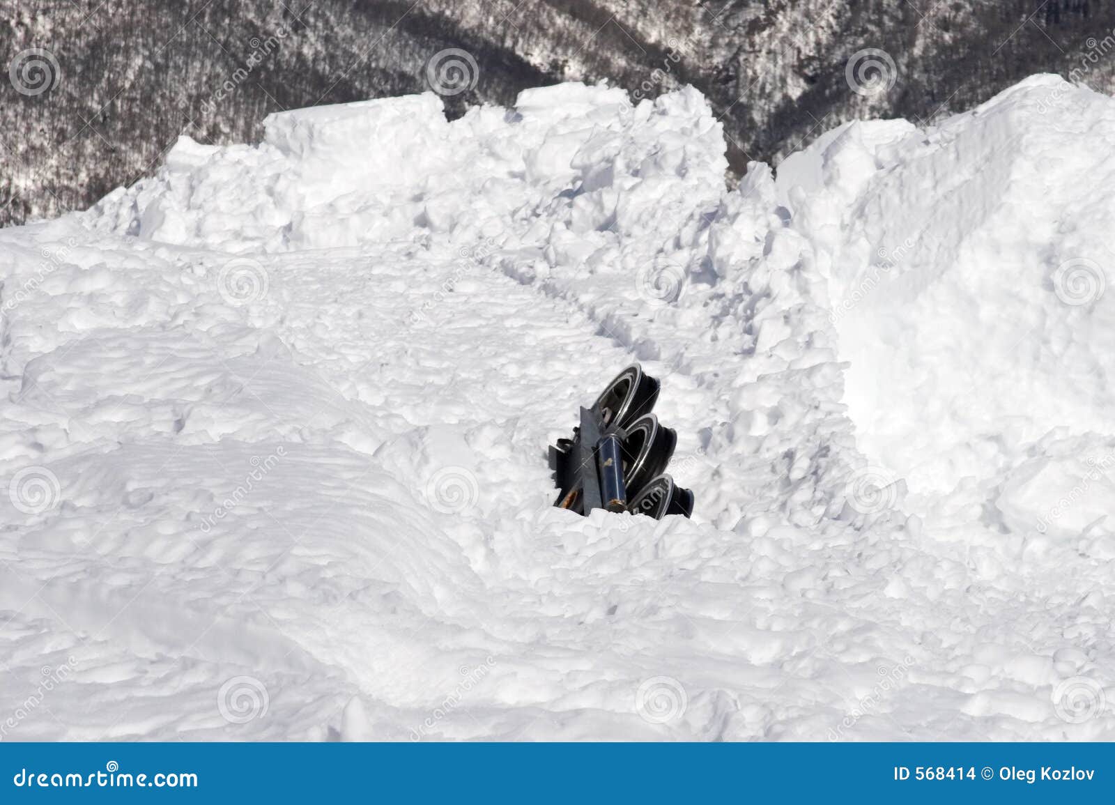 After avalanche stock photo. Image of extreme, breake, skiing - 568414