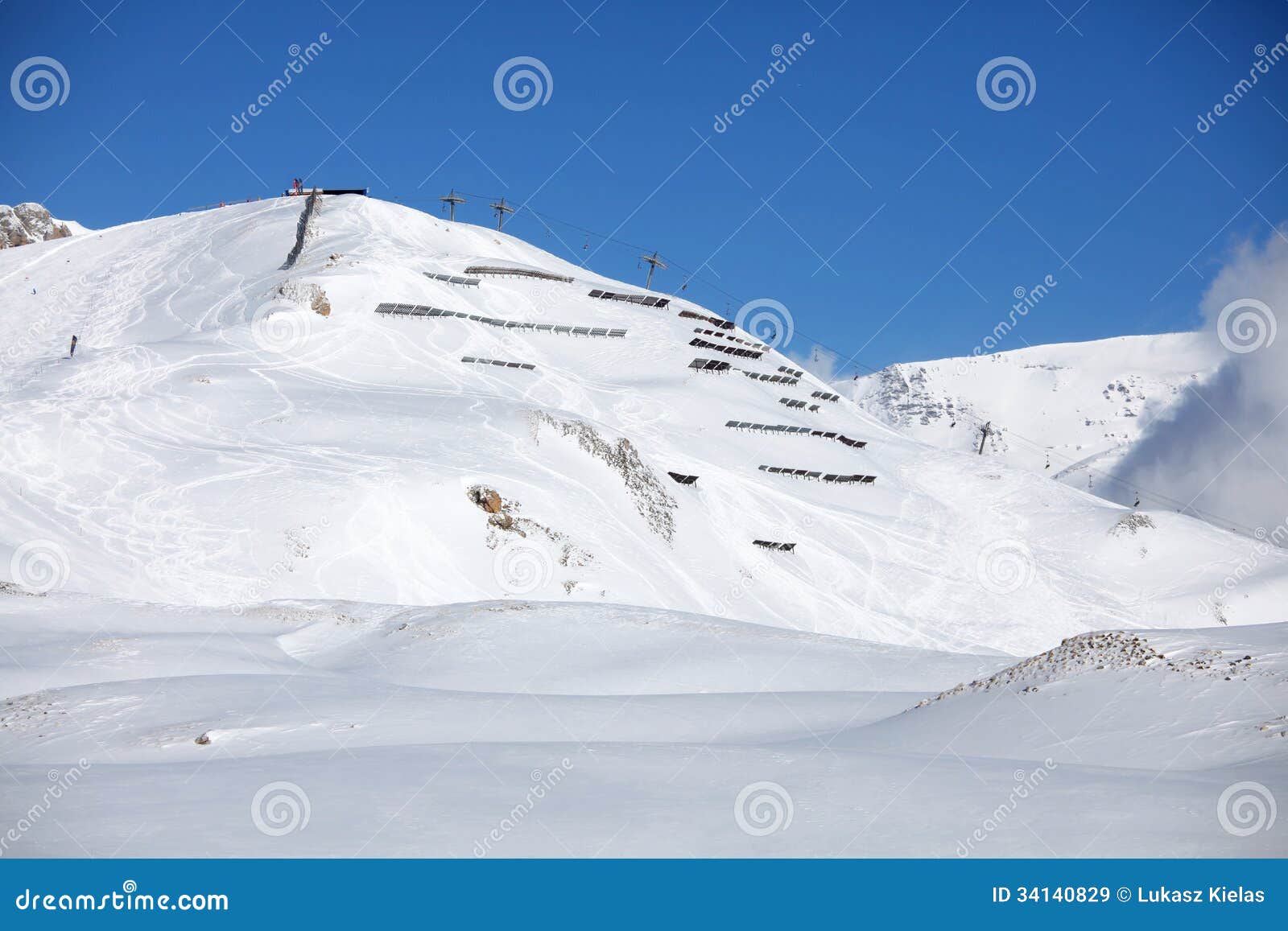 Avalanche Area after Snowfall Stock Image - Image of french, cold: 34140829