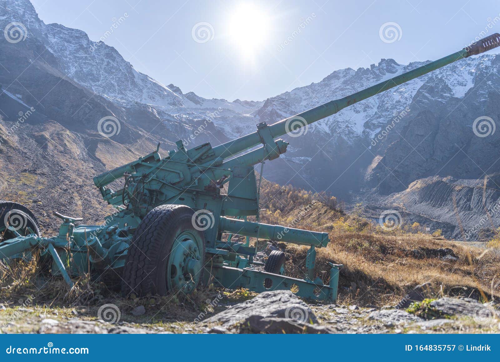 Avalanche Gun in the Mountains Stock Image - Image of mountaineering ...