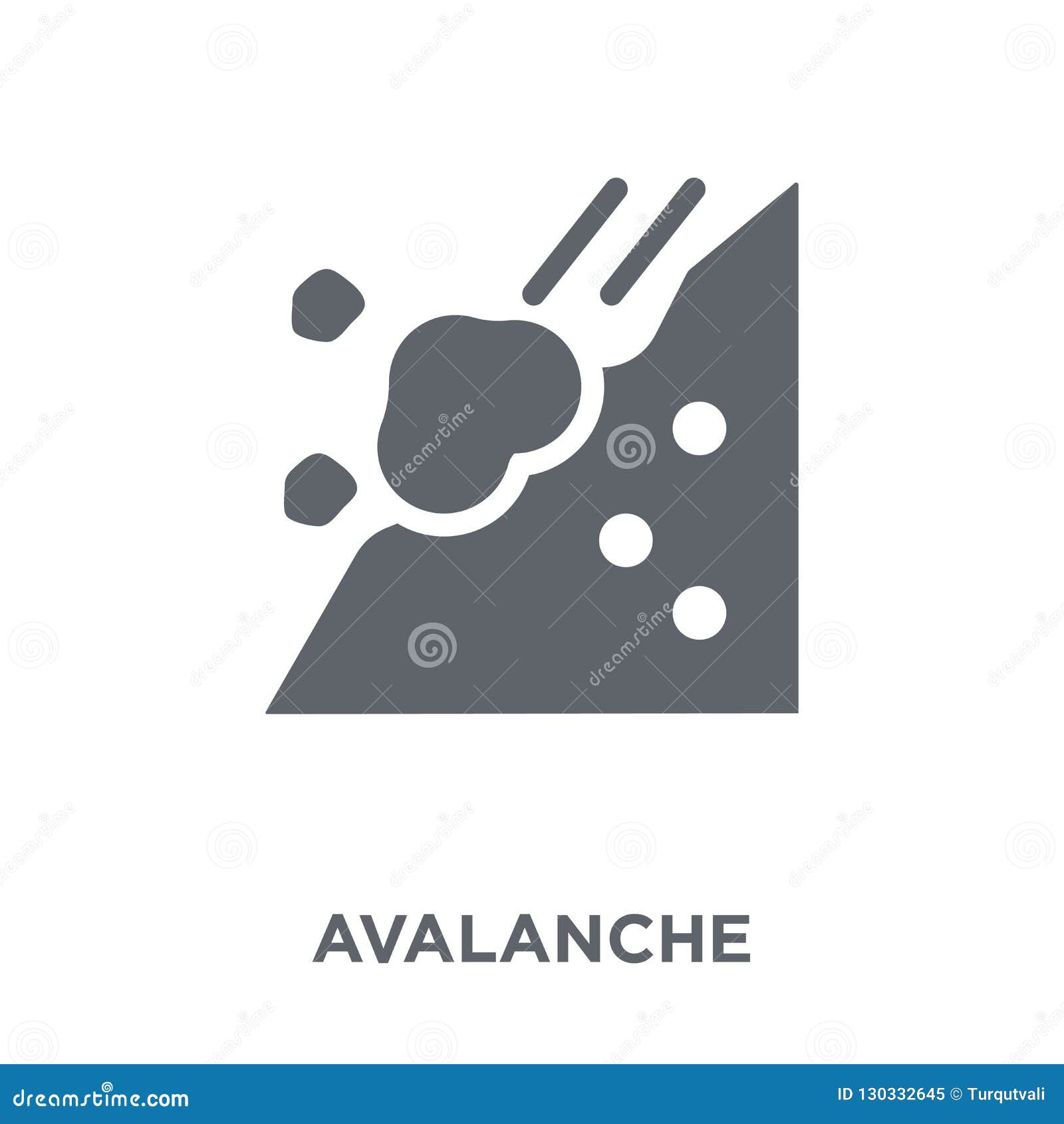 Avalanche Icon from Winter Collection. Stock Vector - Illustration of ...