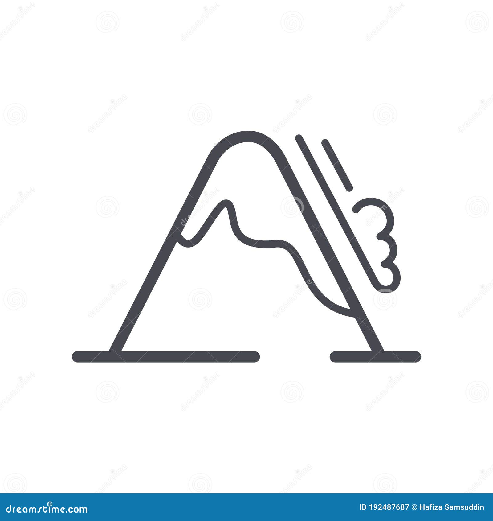 Avalanche. Vector Illustration Decorative Design Stock Vector ...