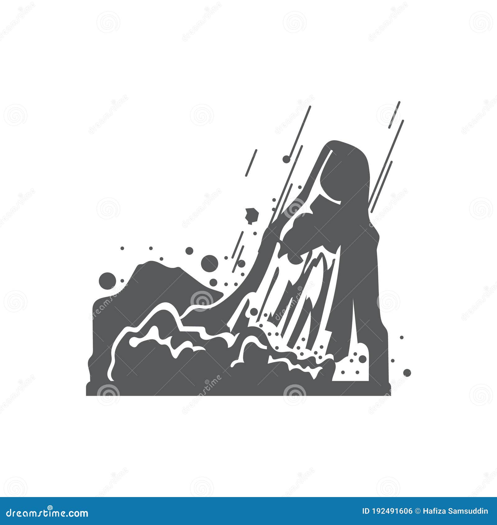 Avalanche. Vector Illustration Decorative Design Stock Vector ...