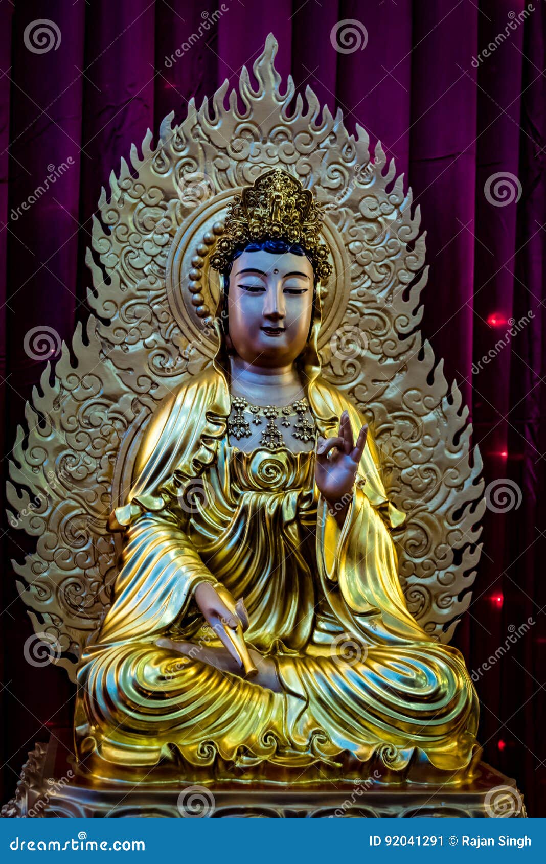 Avalokitesvara Bodhisattva stock image. Image of build - 92041291