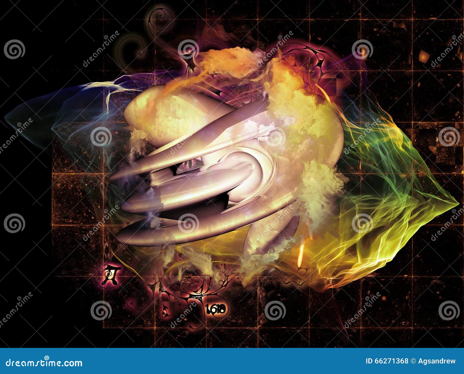 Avance De La Visualisation De Maths Illustration Stock - Illustration ...