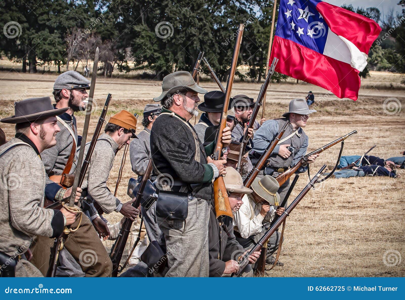 Avance de los confederados imagen editorial. Imagen de civil - 62662725