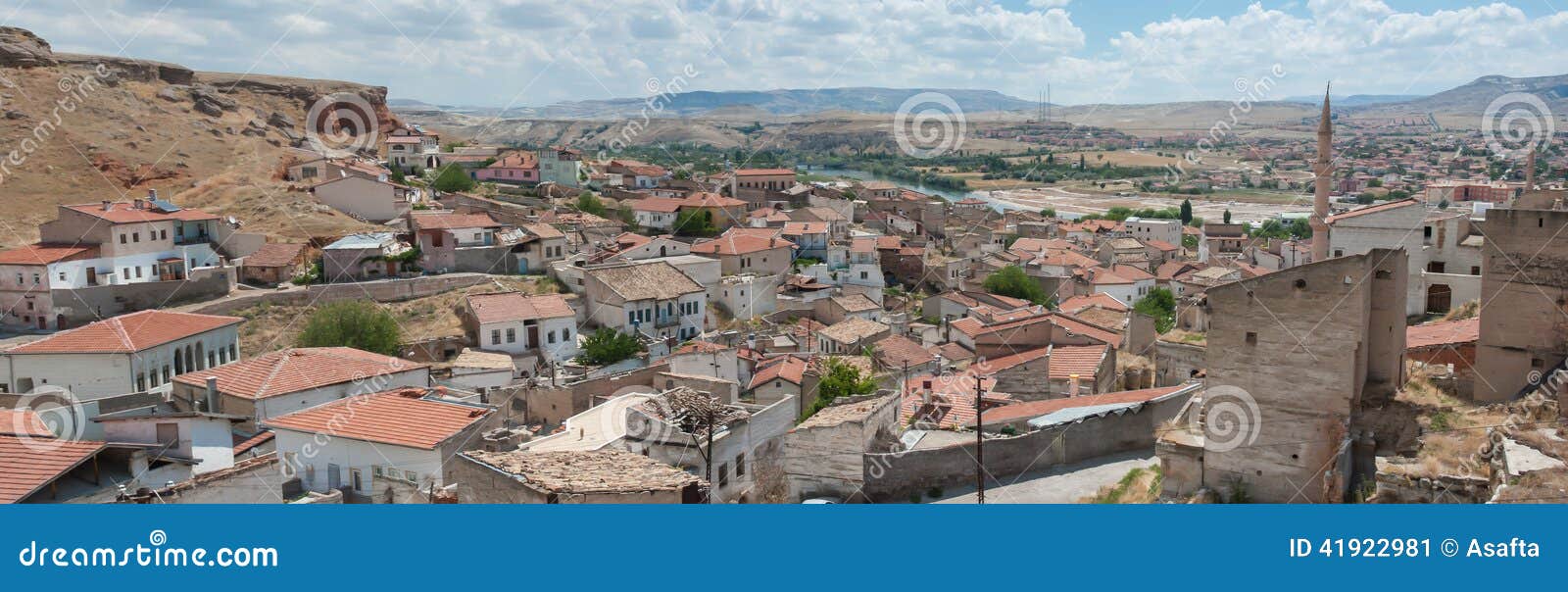 Avanos in Cappadocia - Turkey Stock Image - Image of chimney, hills ...