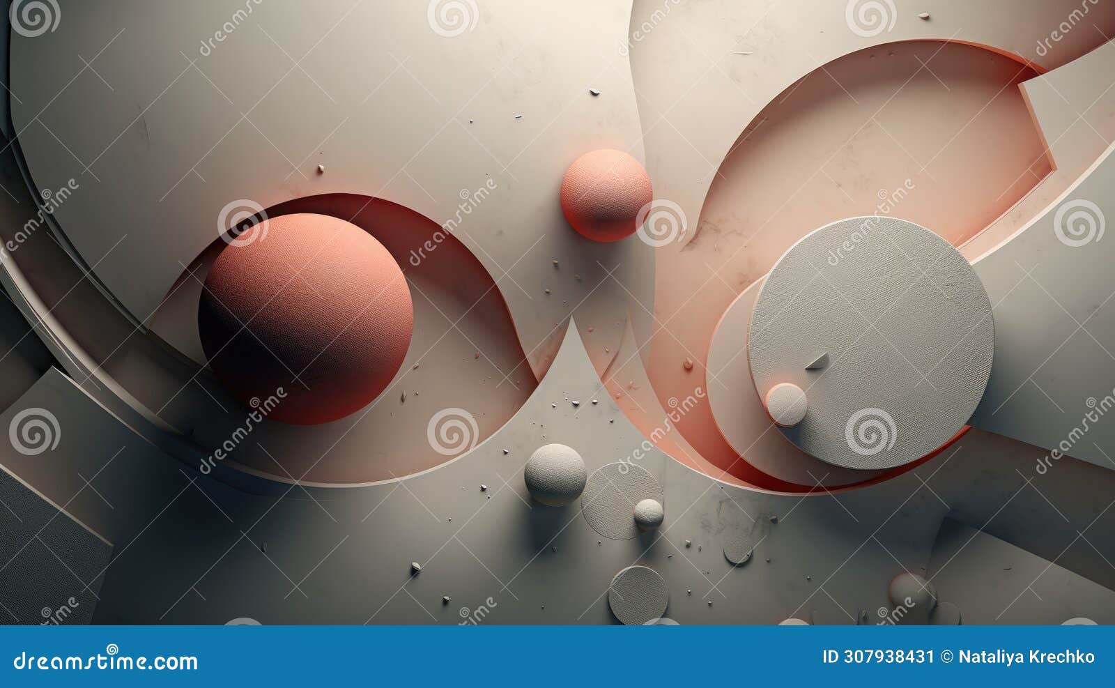 Avant-garde Background with Unusual Shapes and Textures Stock ...