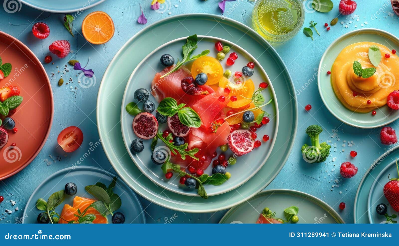 An Avant-garde Dining Setup with Dishes that Visually Represent Their ...