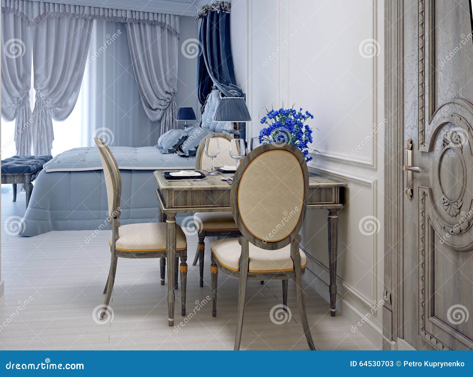Avant Garde Studio Apartment Stock Image - Image of beige, interior ...