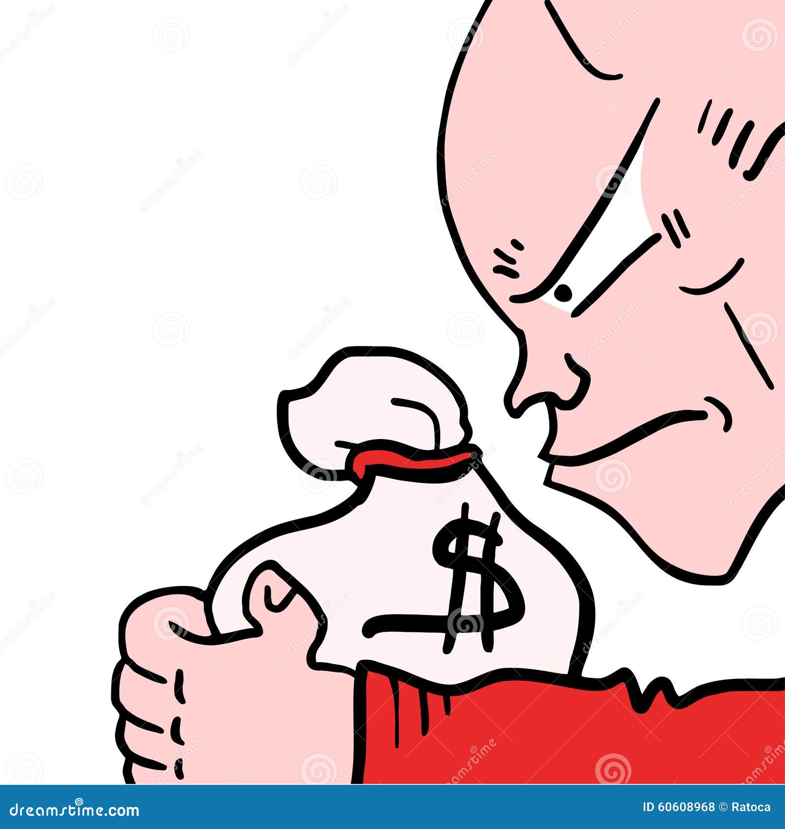 Avarice illustration stock vector. Illustration of design - 60608968