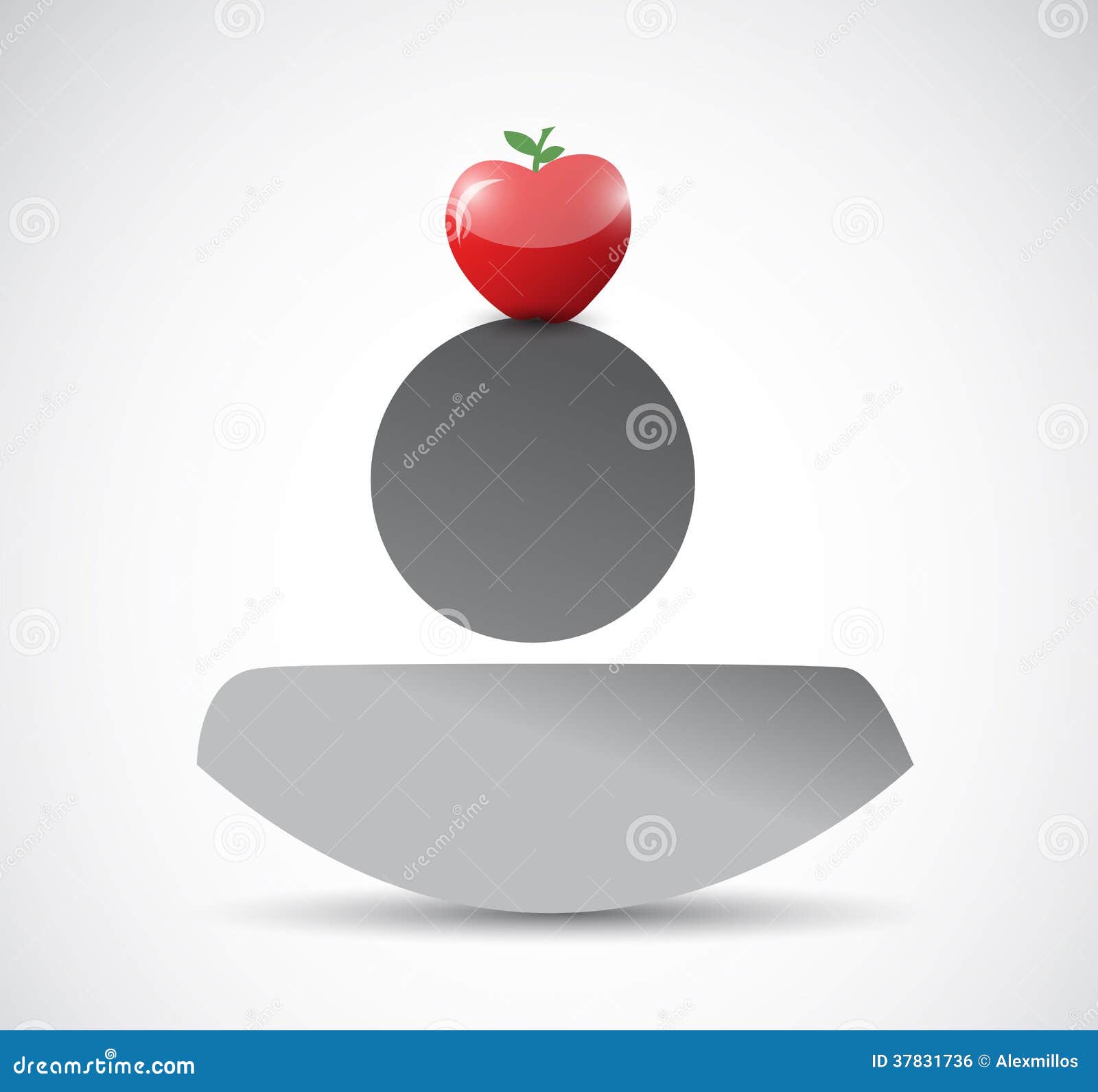 Avatar with Apple Illustration Design Stock Illustration - Illustration ...