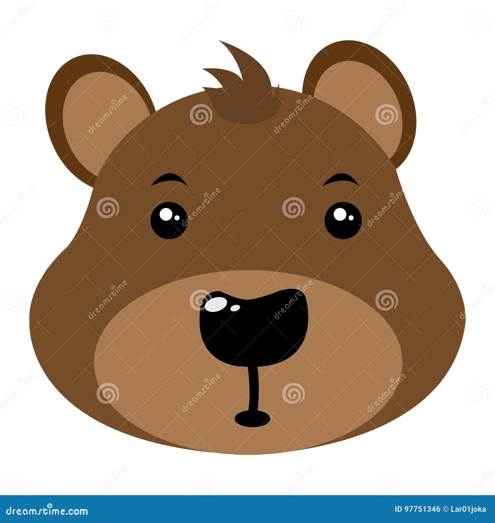 Avatar of bear stock vector. Illustration of design, funny - 97751346