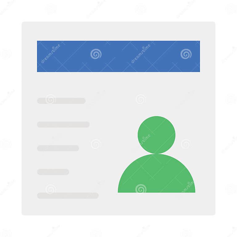 Avatar, Bio Vector Icon Which Can Easily Modify Stock Illustration ...