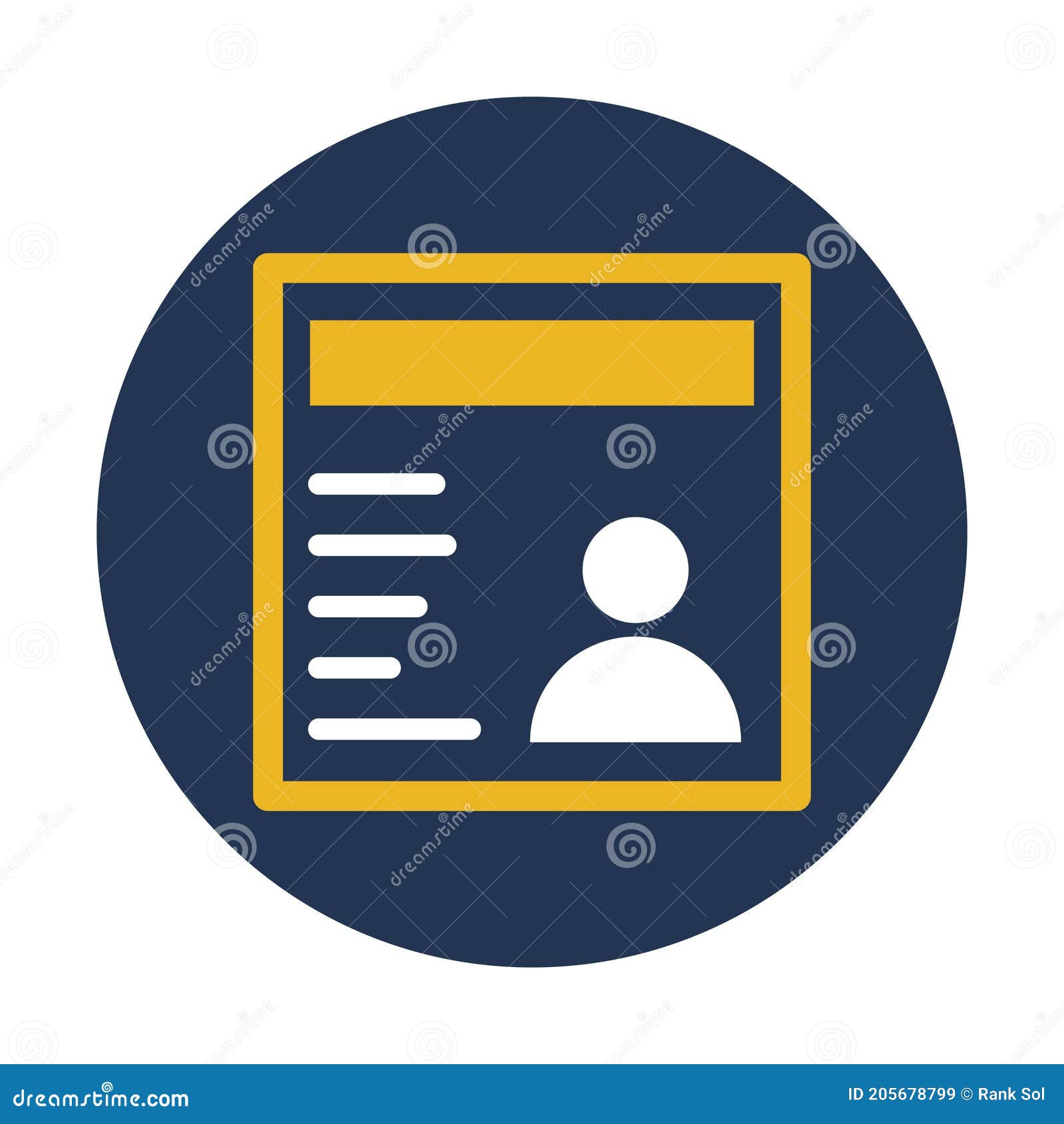 Avatar, Bio Vector Icon Which Can Easily Modify Stock Vector ...
