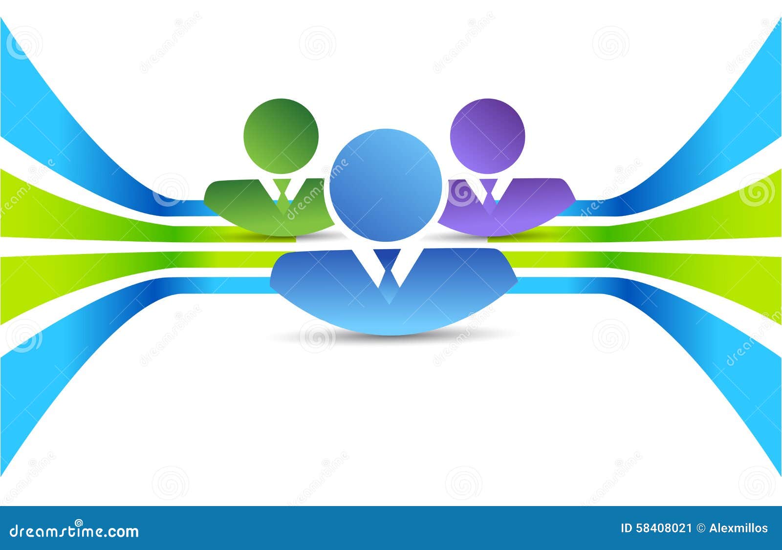 Team Connected Logo Vector Illustration | CartoonDealer.com #27597390
