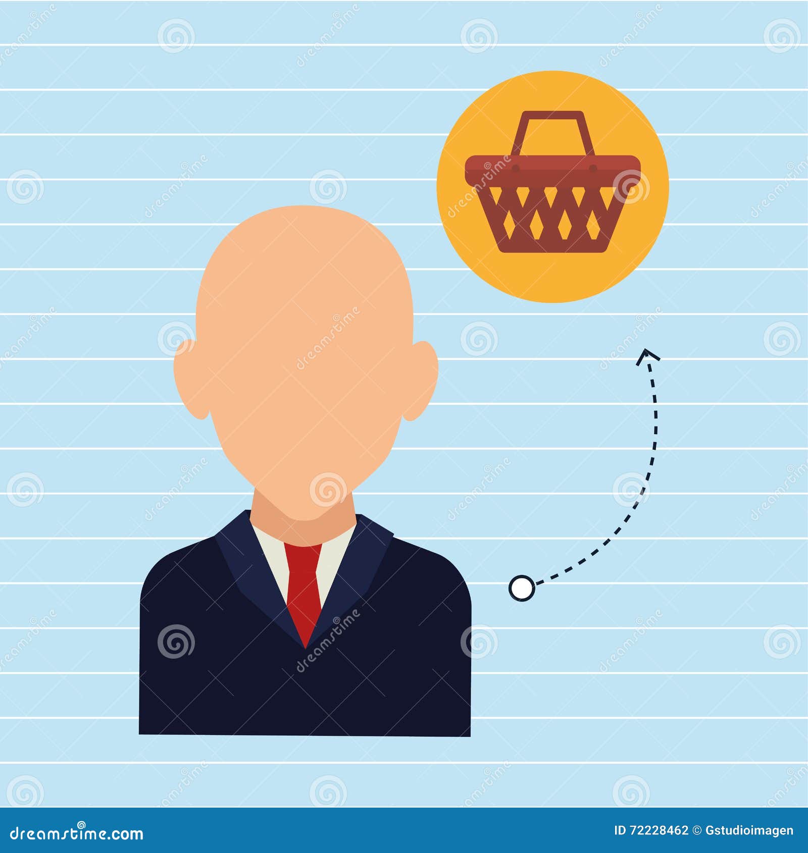Avatar buyer design stock illustration. Illustration of silhouette ...