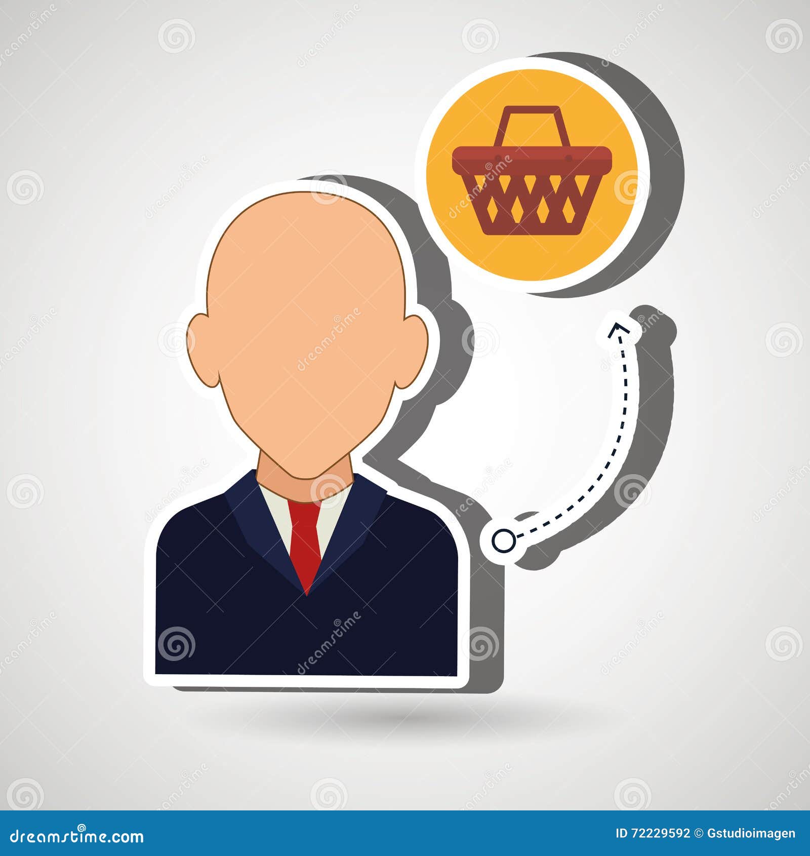 Avatar buyer design stock illustration. Illustration of business - 72229592