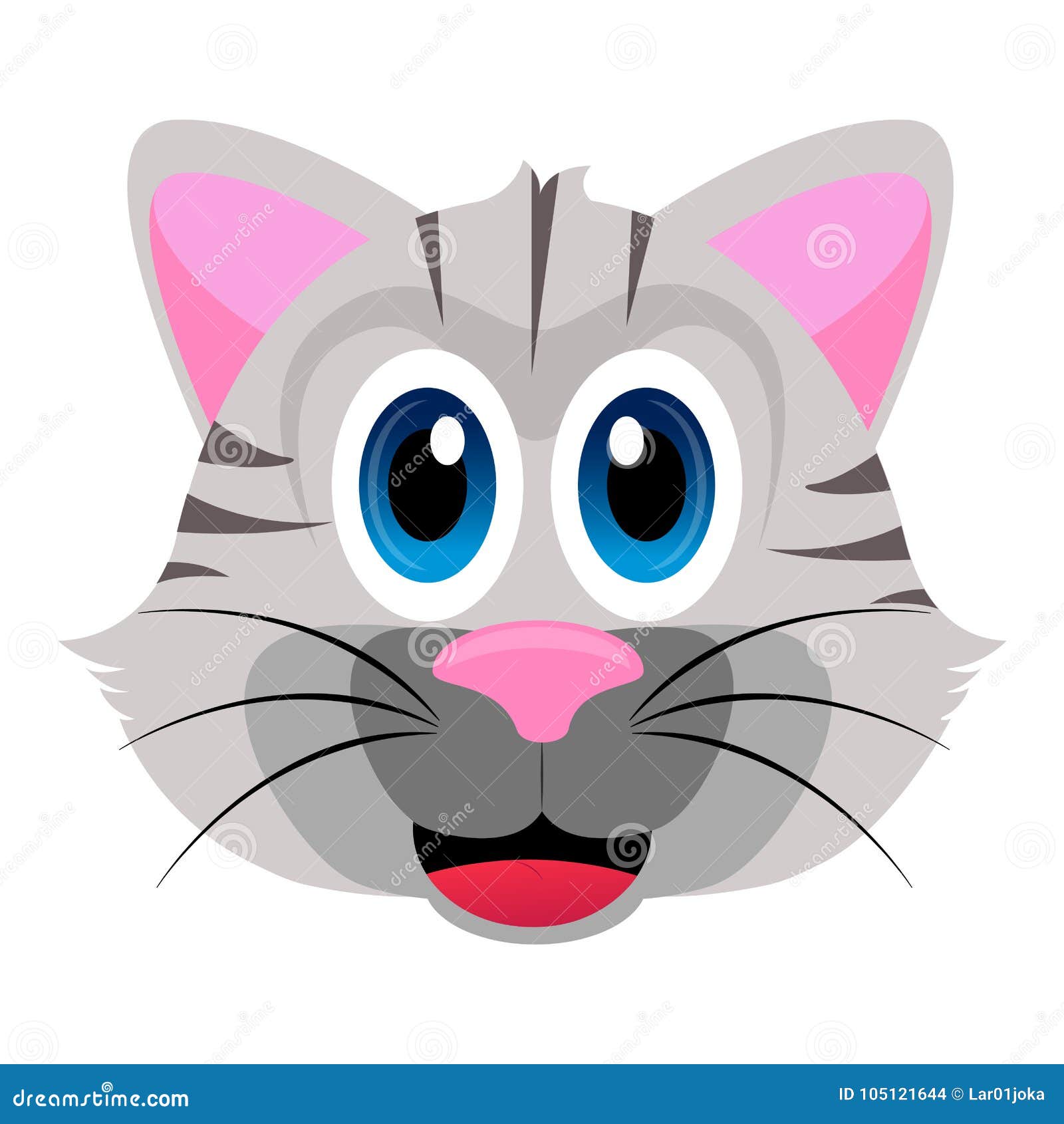 Avatar of a cat stock vector. Illustration of nature - 105121644