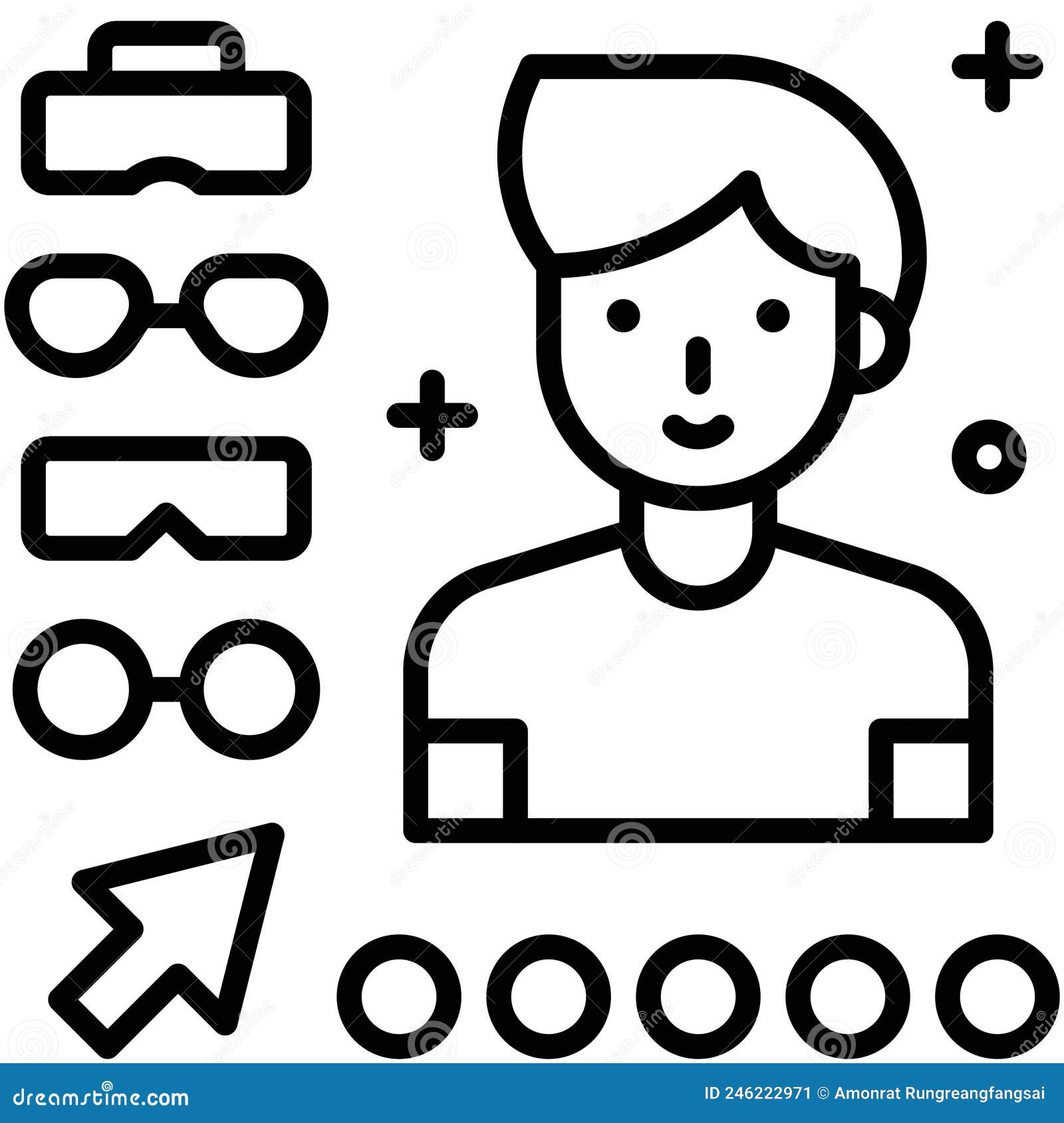 Avatar Customize Icon, Metaverse Related Vector Stock Vector ...