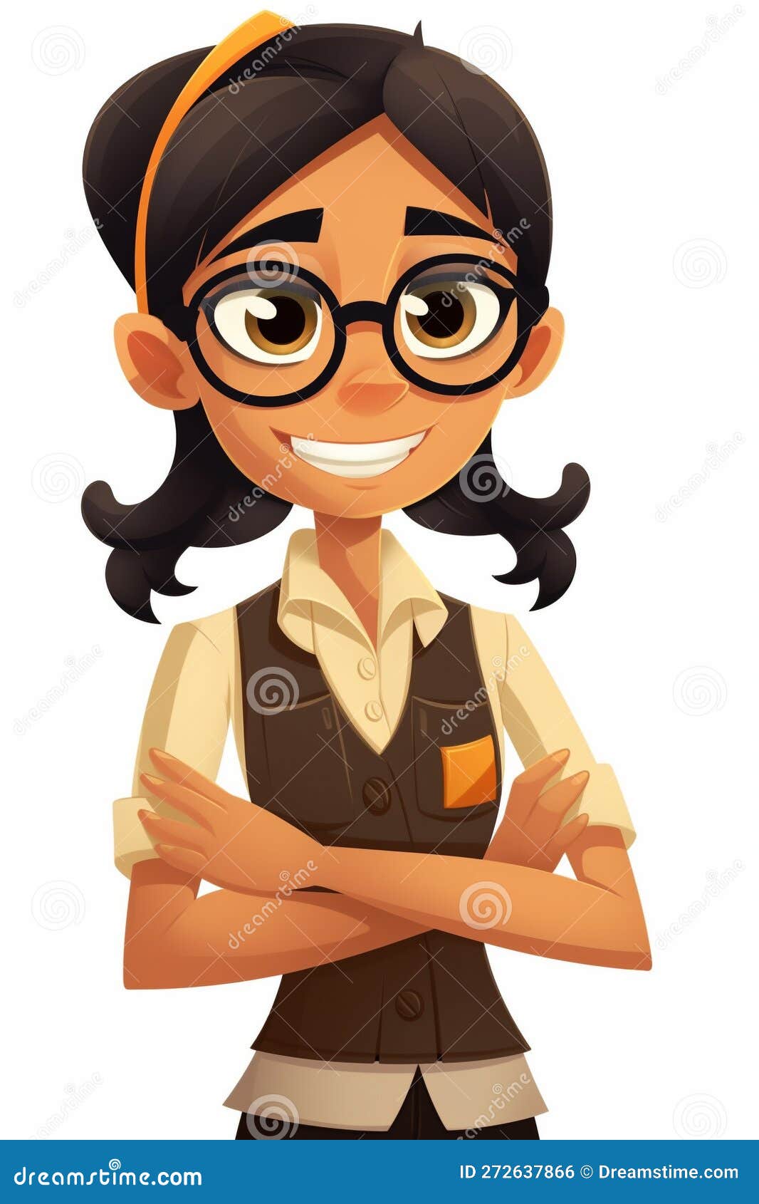 Avatar of a Cute Engineering Student. AI Generated Stock Illustration ...