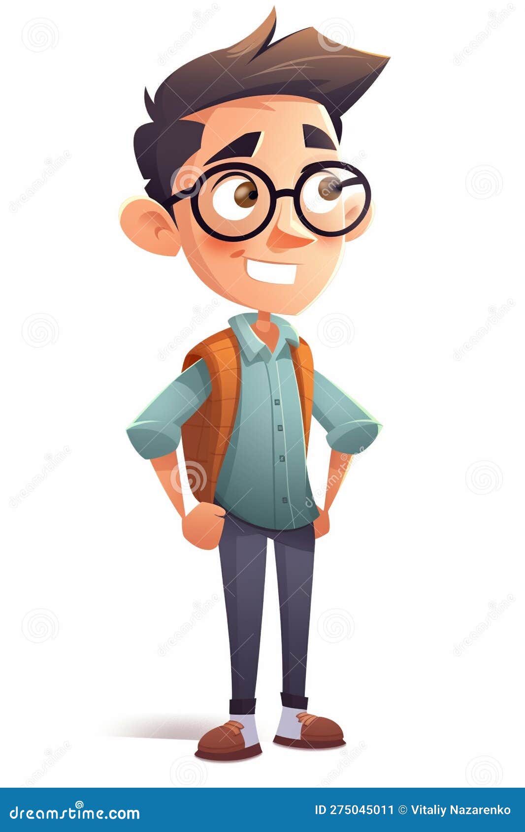 Avatar of a Cute Engineering Student. AI Generated Stock Illustration ...